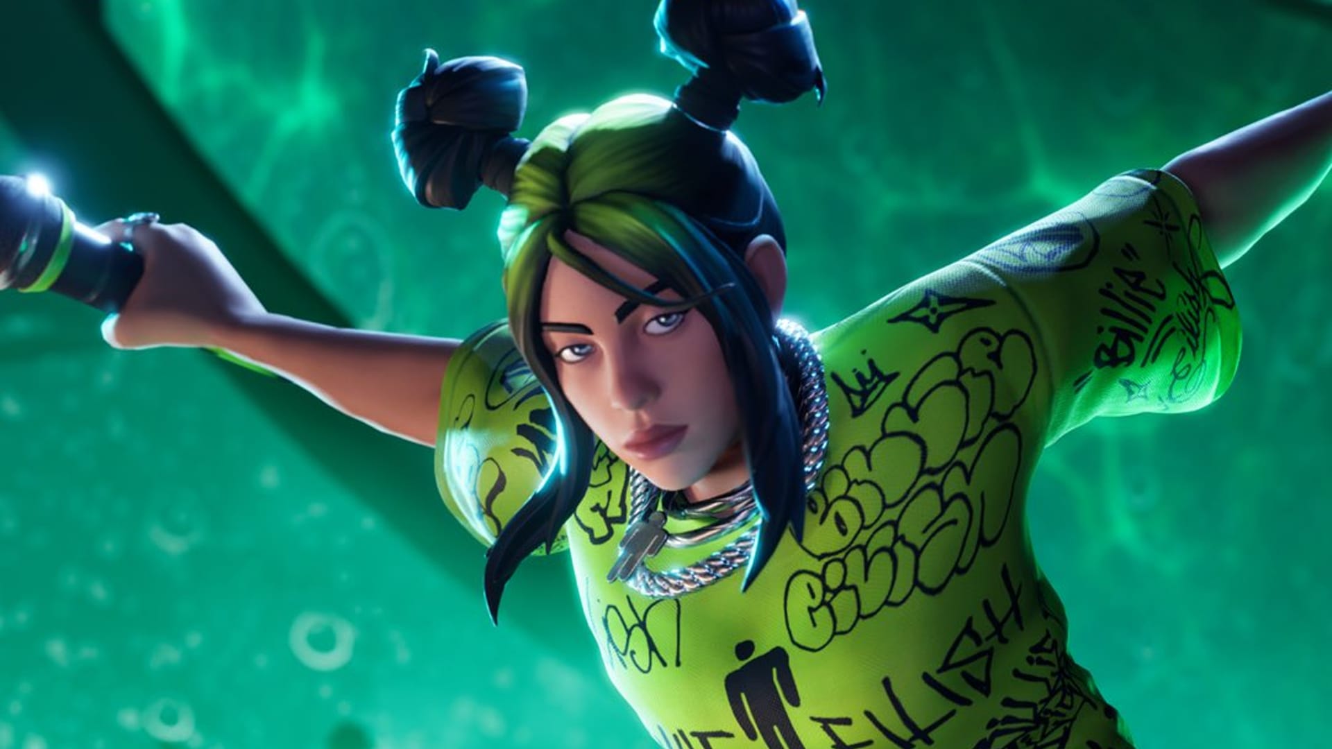 Billie Eilish valloittaa Fortnite Festivalin lavan uudella yhteistyöllään